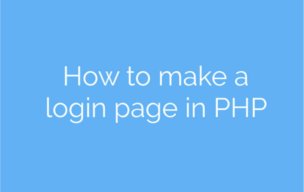 How to create login page in PHP with MySQL database - TechLifeDiary